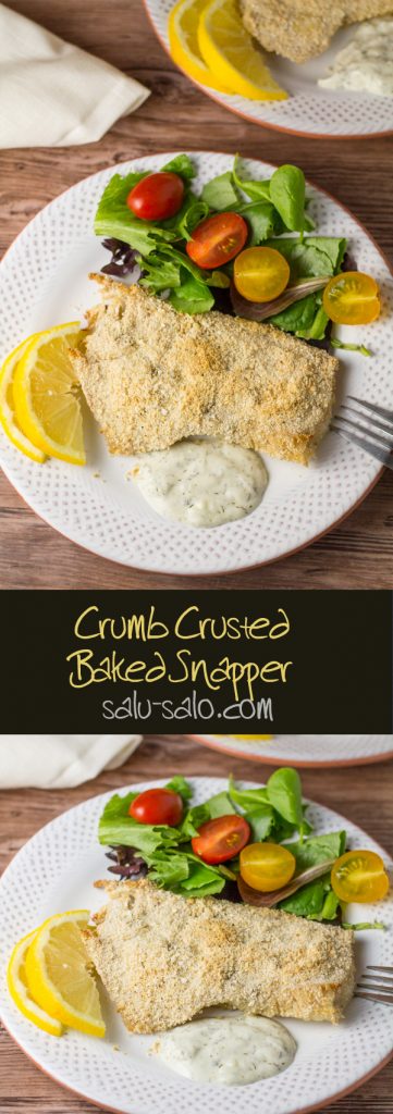 Crumb Crusted Baked Snapper - Salu Salo Recipes