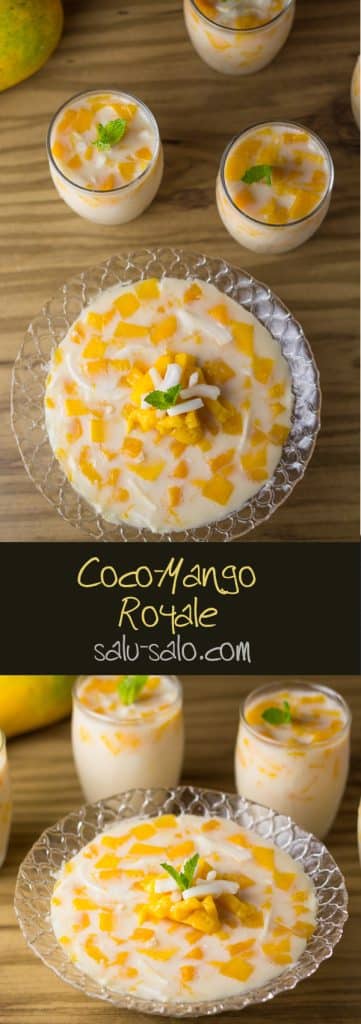 Coco-Mango Royale (Coconut and Mango Dessert) - Salu Salo Recipes